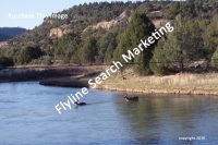 Chama River Swinging Bridge - Flyline Images